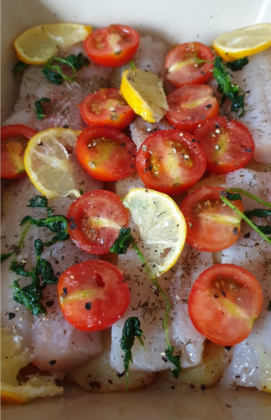 Baked Pollock in a Lemon,Parsley and Dill dressing - Feed Your Family ...